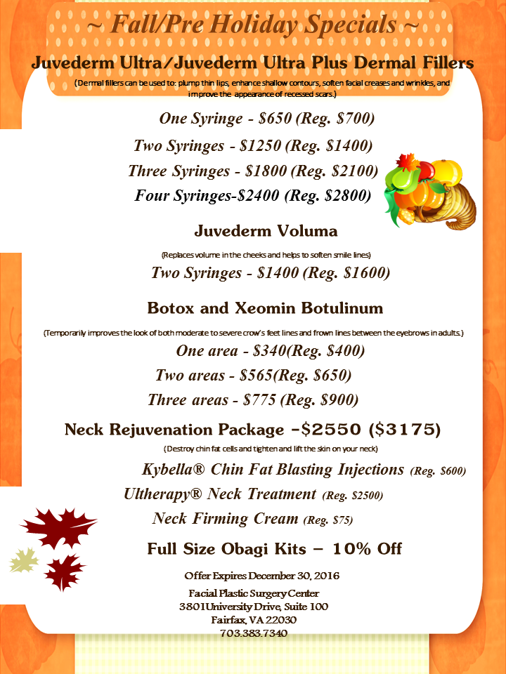 Fall Specials
